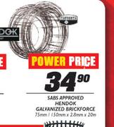 Special Sabs Approved Hendok Galvanized Brickforce Roll STD-75mm ...