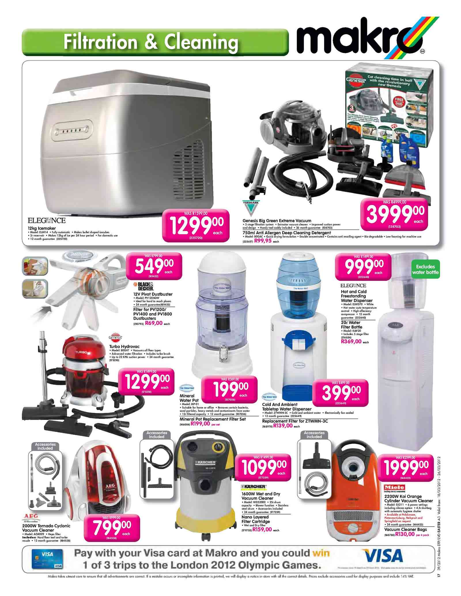 Special Verimark Genesis Big Green Extreme Vacuum — www.guzzle.co.za