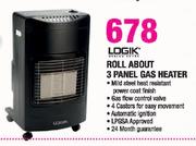 Special Logik Roll About 3 Panel Gas Heater — www.guzzle.co.za