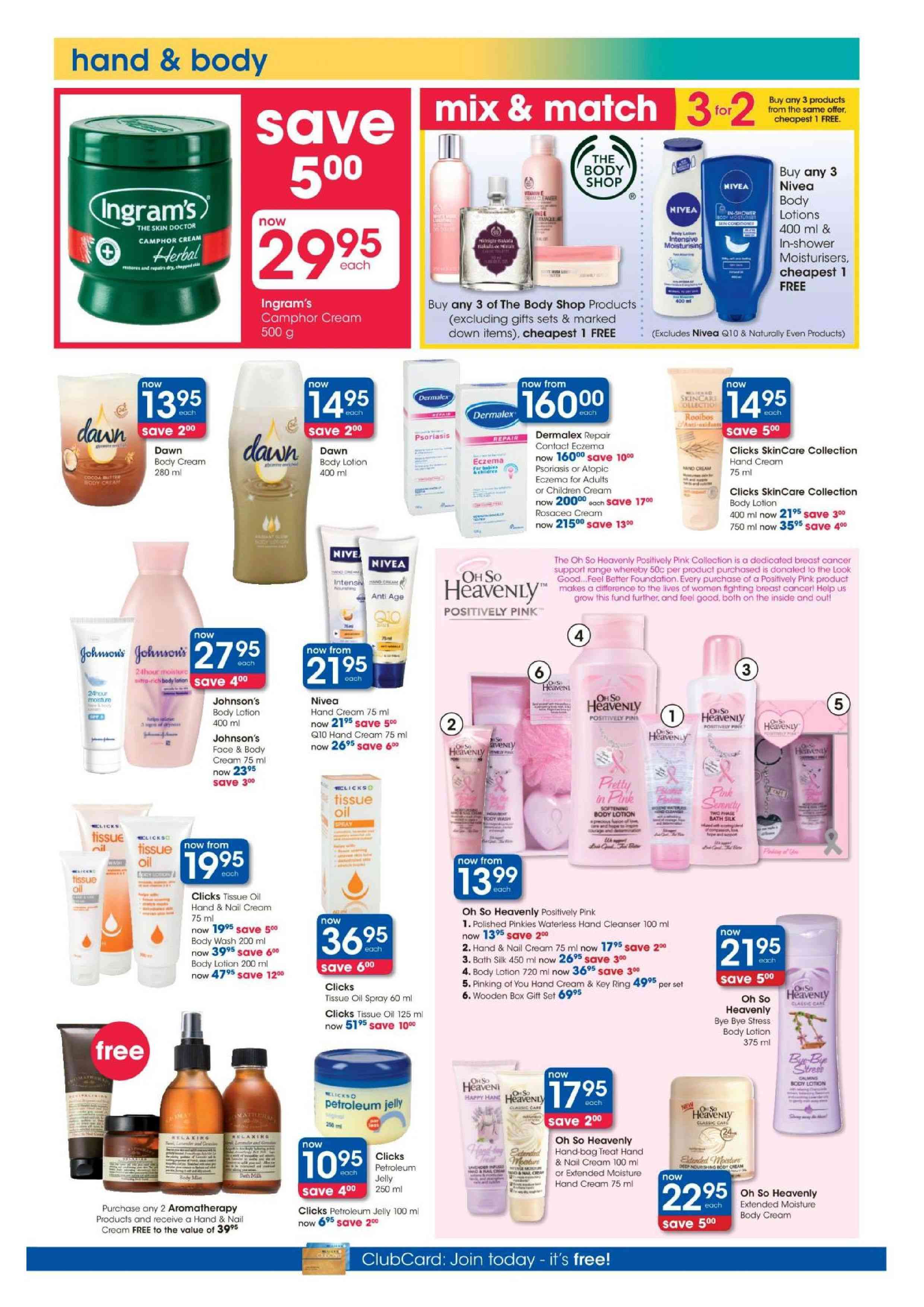 Special Clicks Tissue Oil Body Wash-200ml Each — www.guzzle.co.za