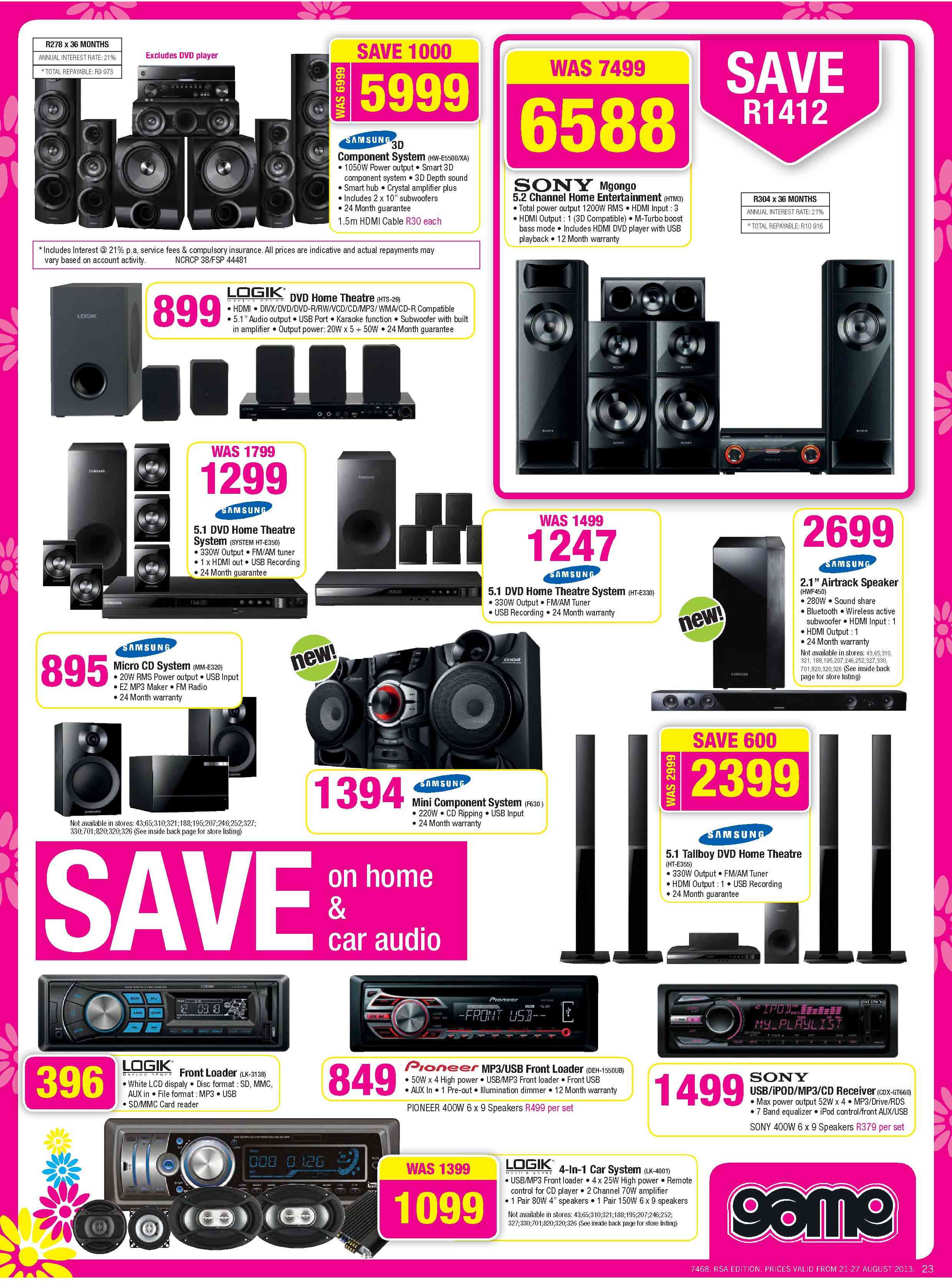 Special Sony Mgongo 5.2 Channel Home Entertainment (HTM3) — www.guzzle ...