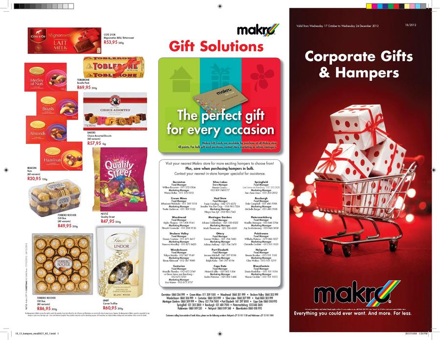 Makro : Corporate Gifts & Hampers (17 Oct - 24 Dec) — m.guzzle.co.za