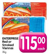 Special Enterprise Red Or Smoked Viennas-3Kg Each — www.guzzle.co.za