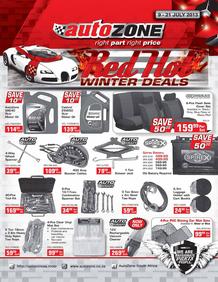 Autozone : Red hot winter deals (9 Jul - 21 Jul 2013) — www.guzzle.co.za