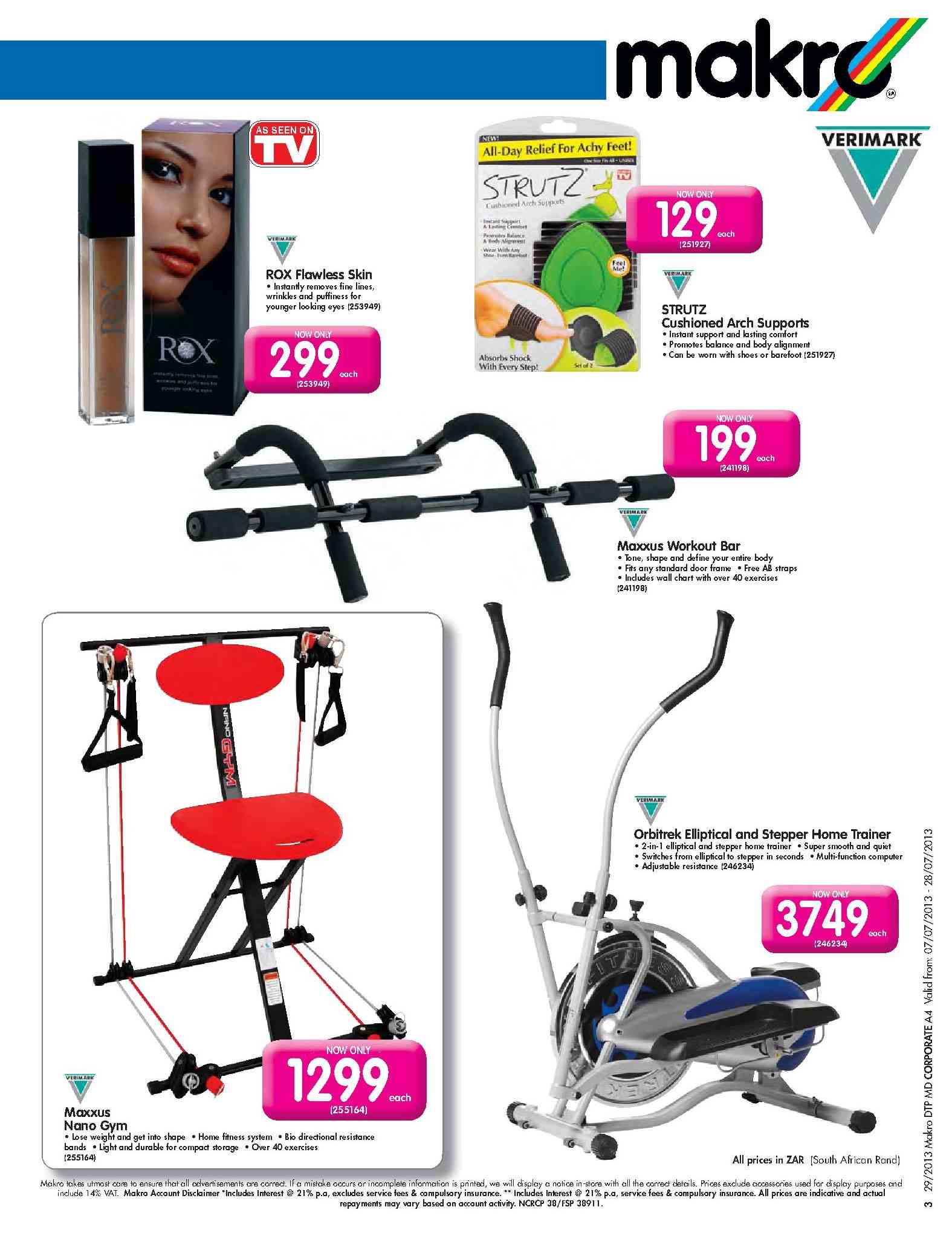 Special Verimark Maxxus Nano Gym-Each — www.guzzle.co.za