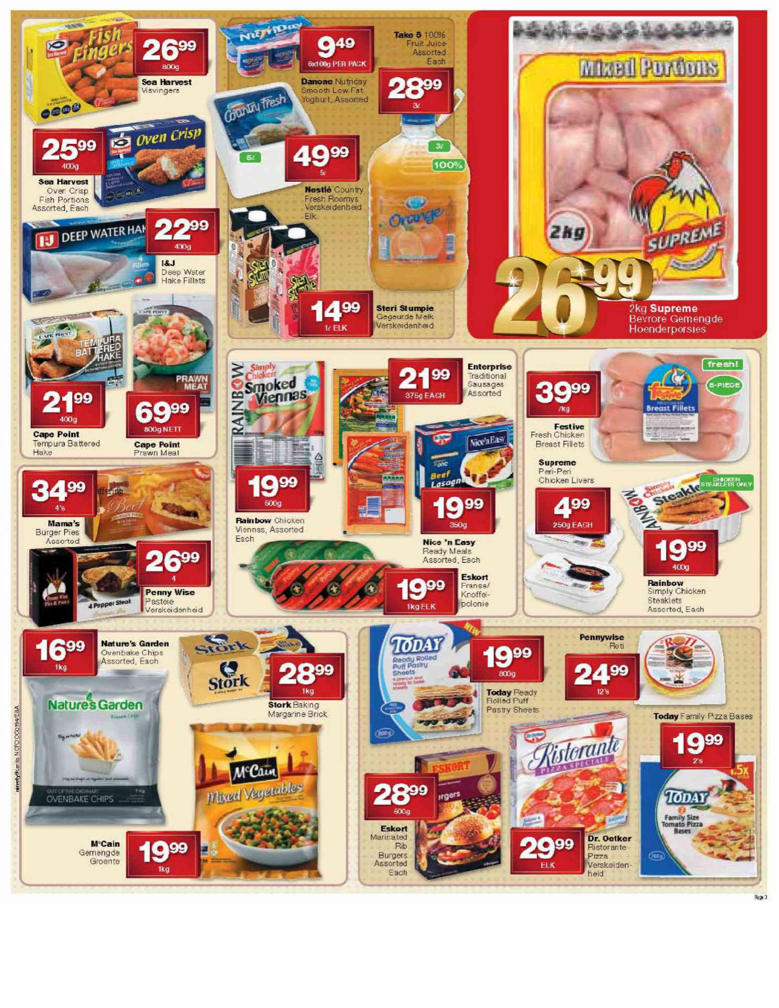 Special Danone Nutriday Smooth Low Fat Yoghurt Assorted-6X100g Per Pack ...