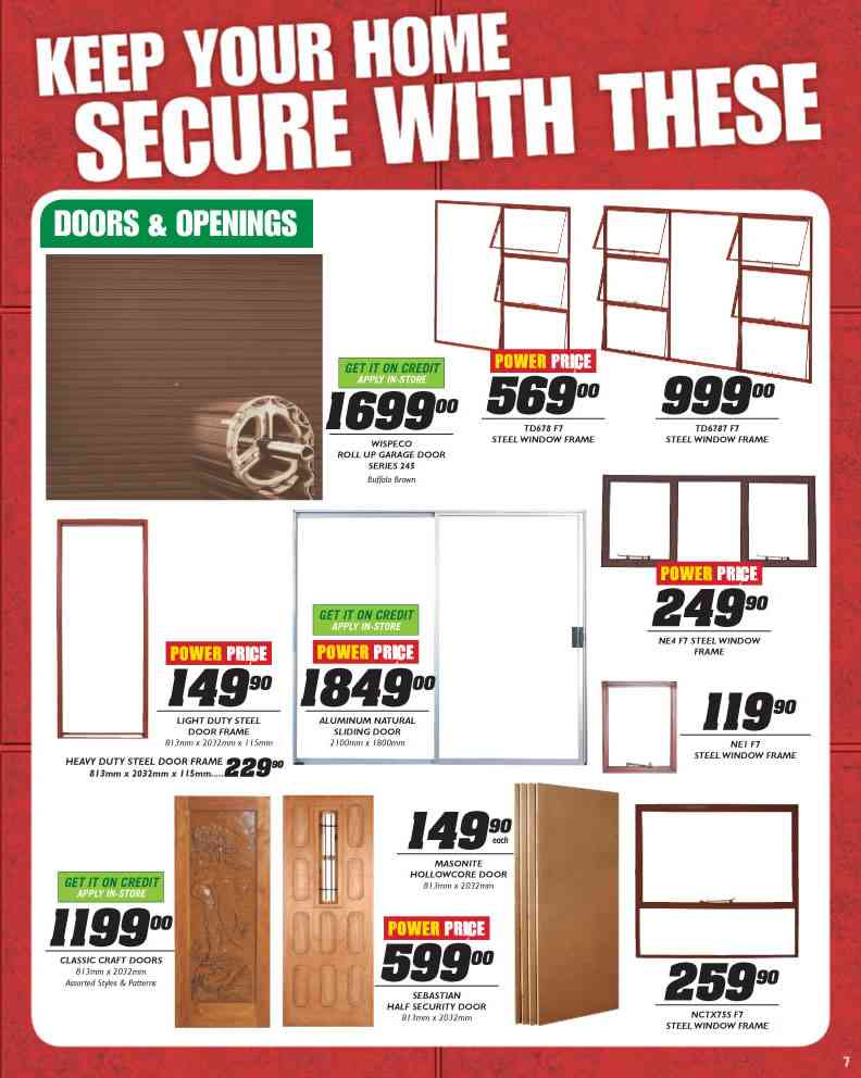 Special TD6787 F7 Steel Window Frame — www.guzzle.co.za