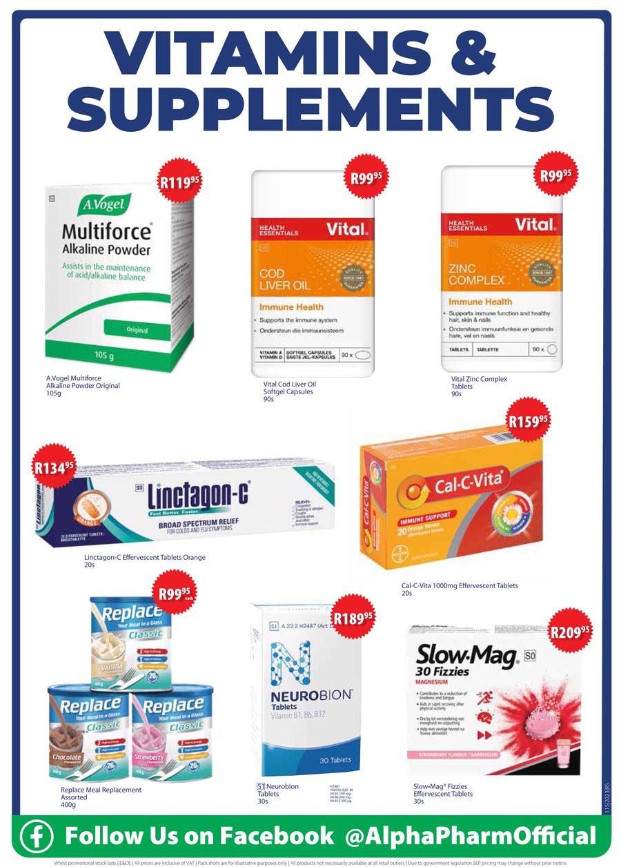 Alpha Pharm : Month Savings (15 September) — m.guzzle.co.za
