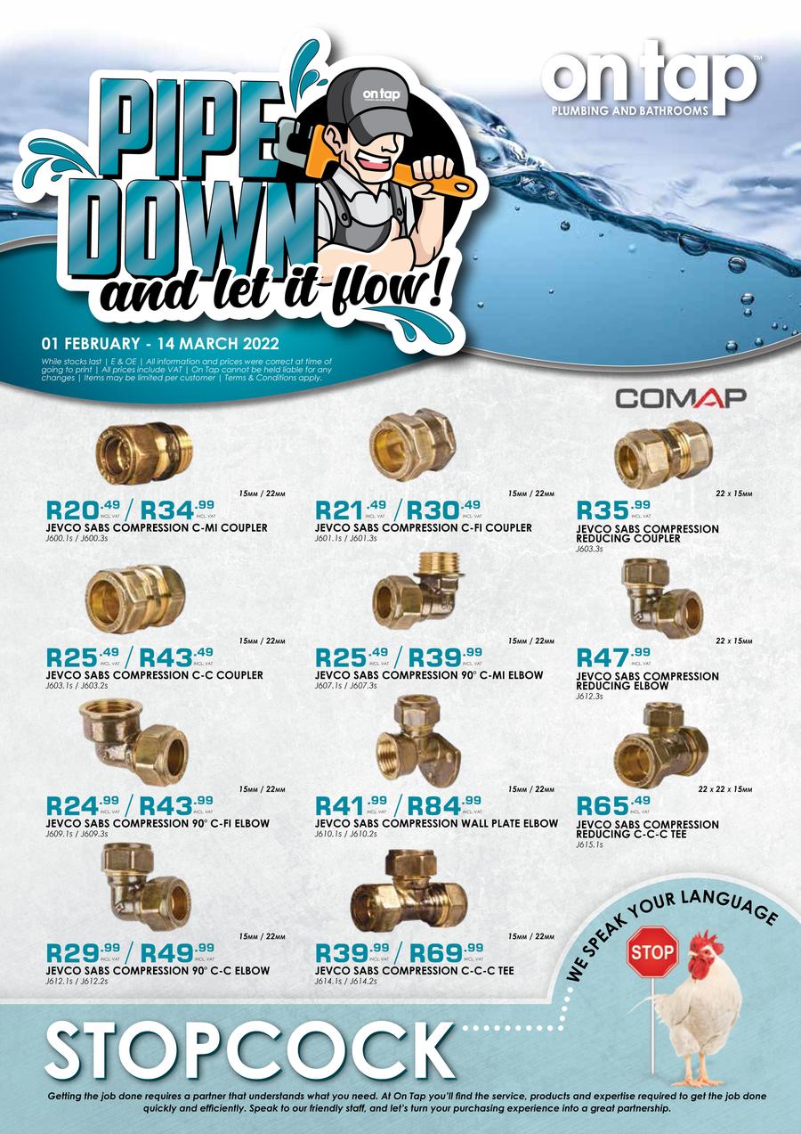 On Tap : Pipe Down And Let It Flow (01 February - 14 March 2022) — m ...