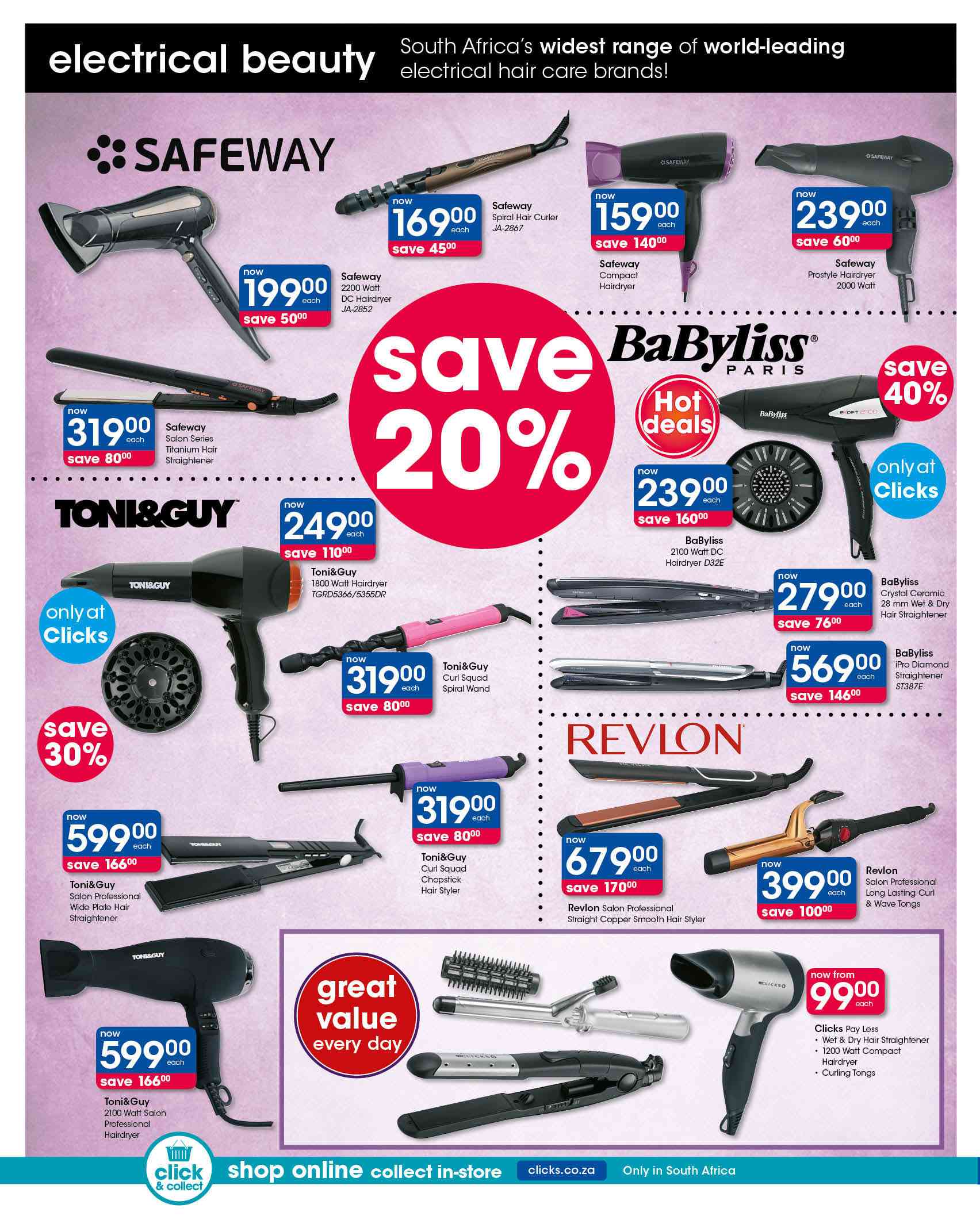 Special Safeway Salon Series Titanium Hair Straightener-Each — www ...