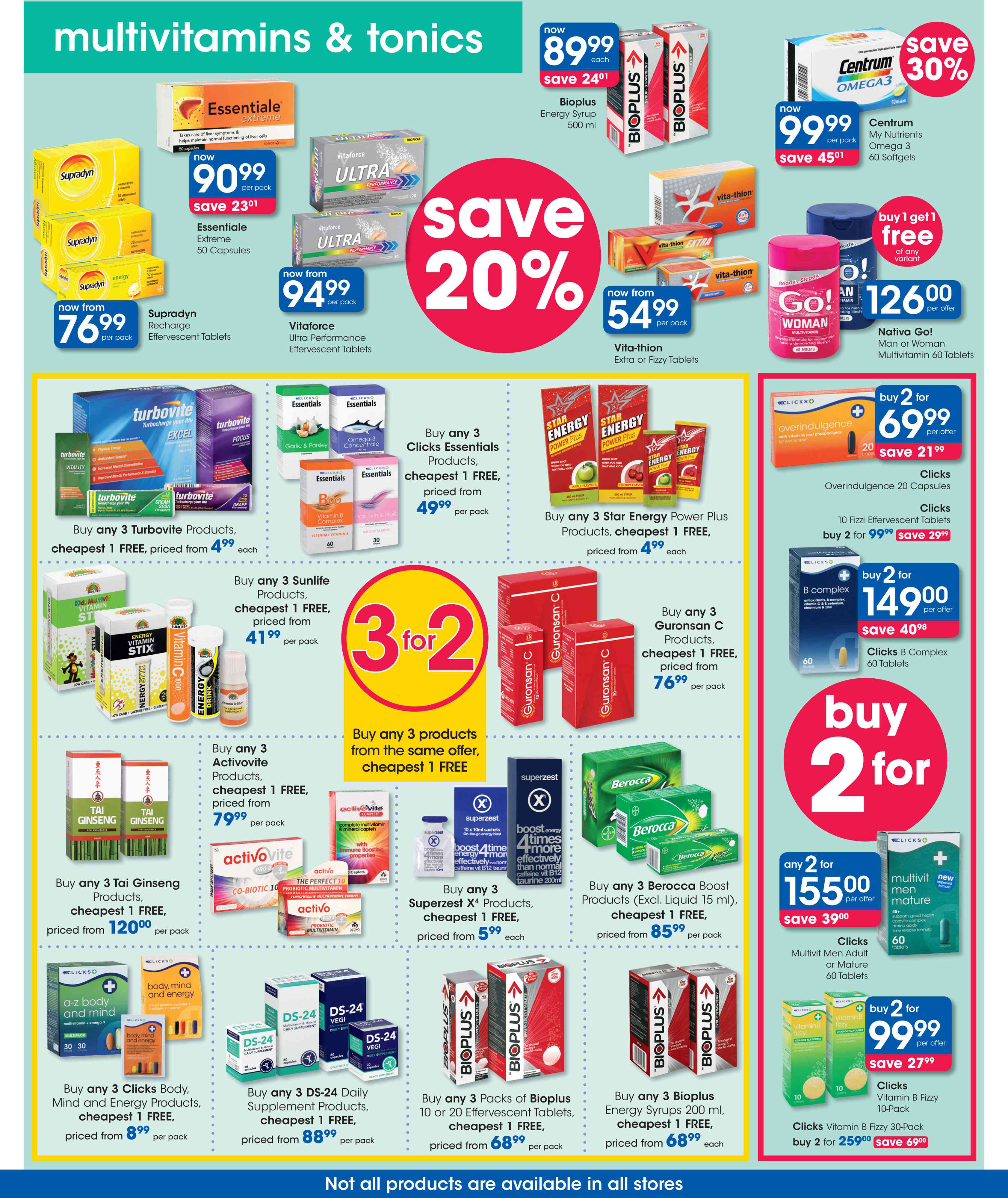 Special Clicks 10 Fizzi Effervescent Tablets-For 2 — www.guzzle.co.za