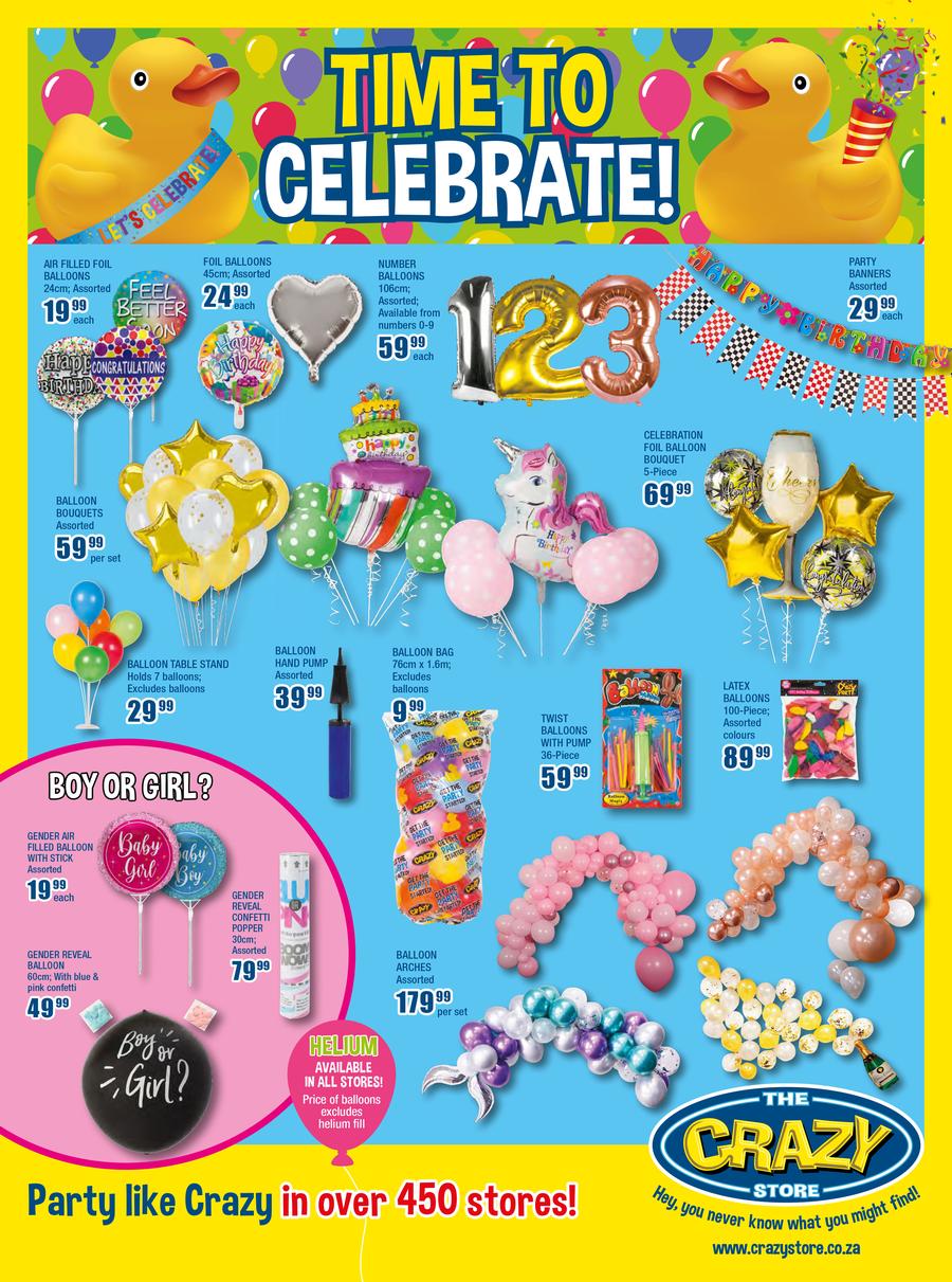 The Crazy Store : Time To Celebrate! (22 September - 16 October 2022 ...