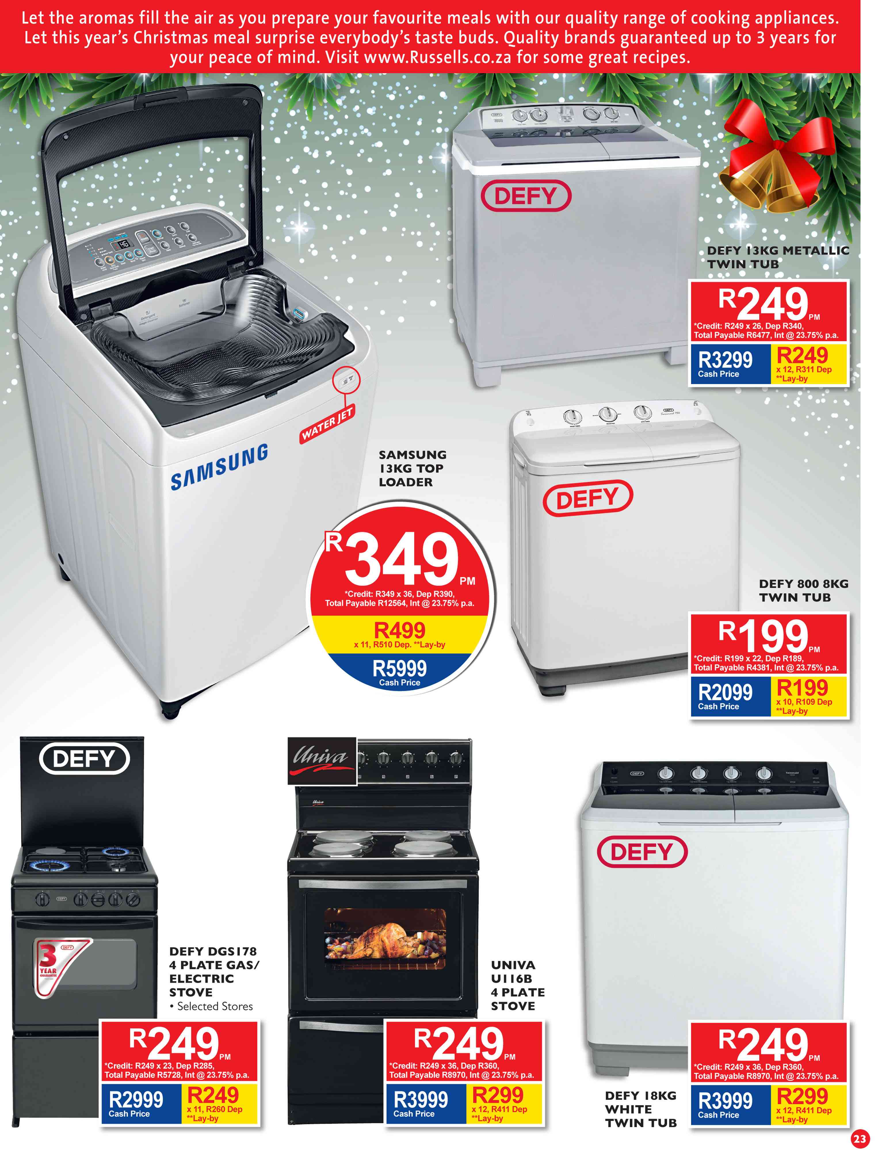 Special Defy 18kg White Twin Tub — www.guzzle.co.za