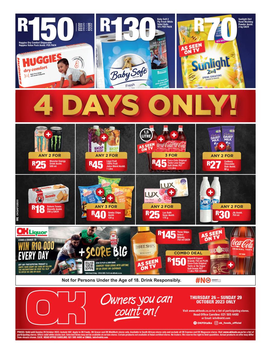 OK Foods : Big Deal Weekend (26 October - 29 October 2023) — www.guzzle ...