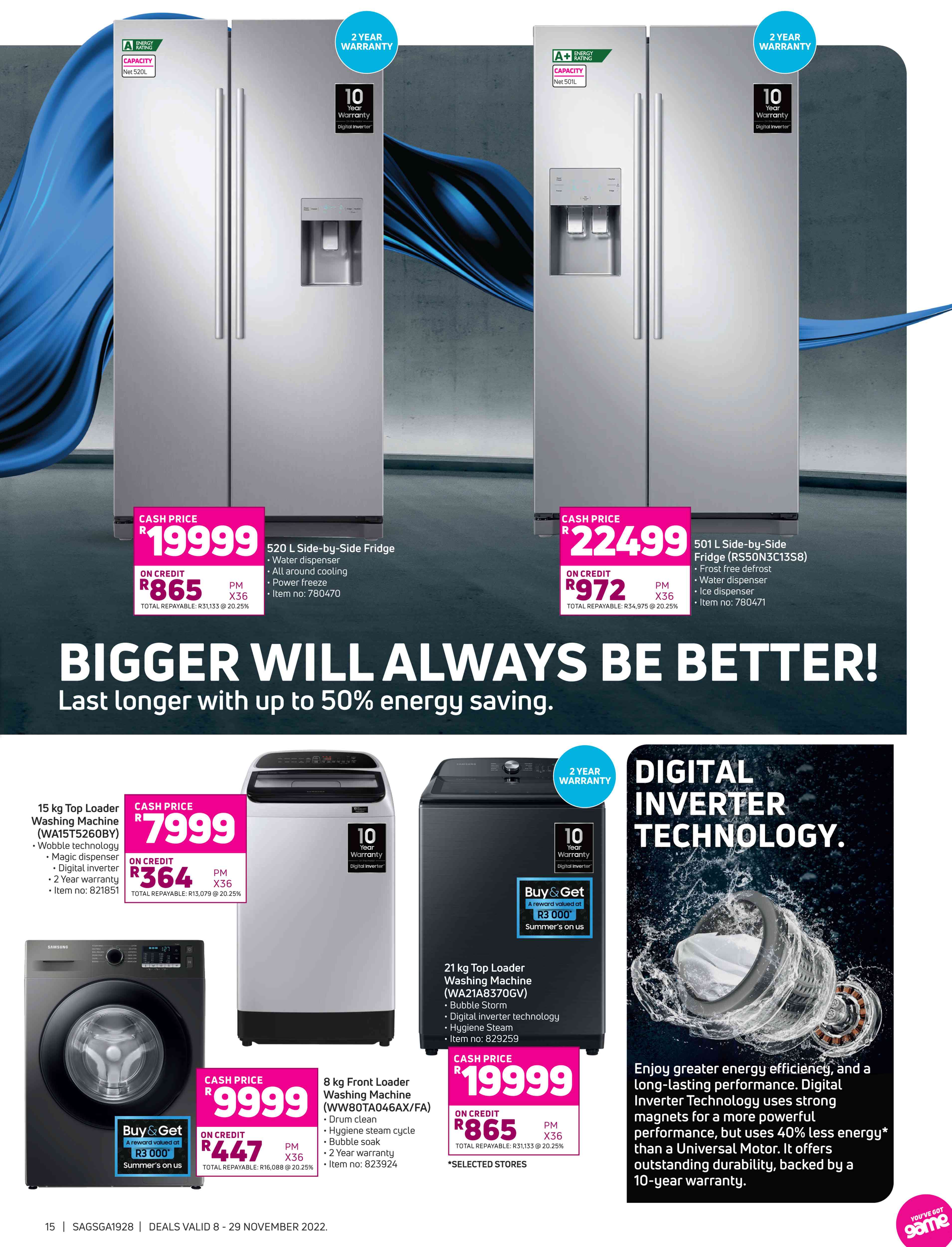 Special Samsung 520L Side By Side Fridge — www.guzzle.co.za