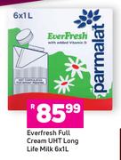 Special Parmalat Everfresh Full Cream UHT Long Life Milk-6 x 1Ltr — www ...