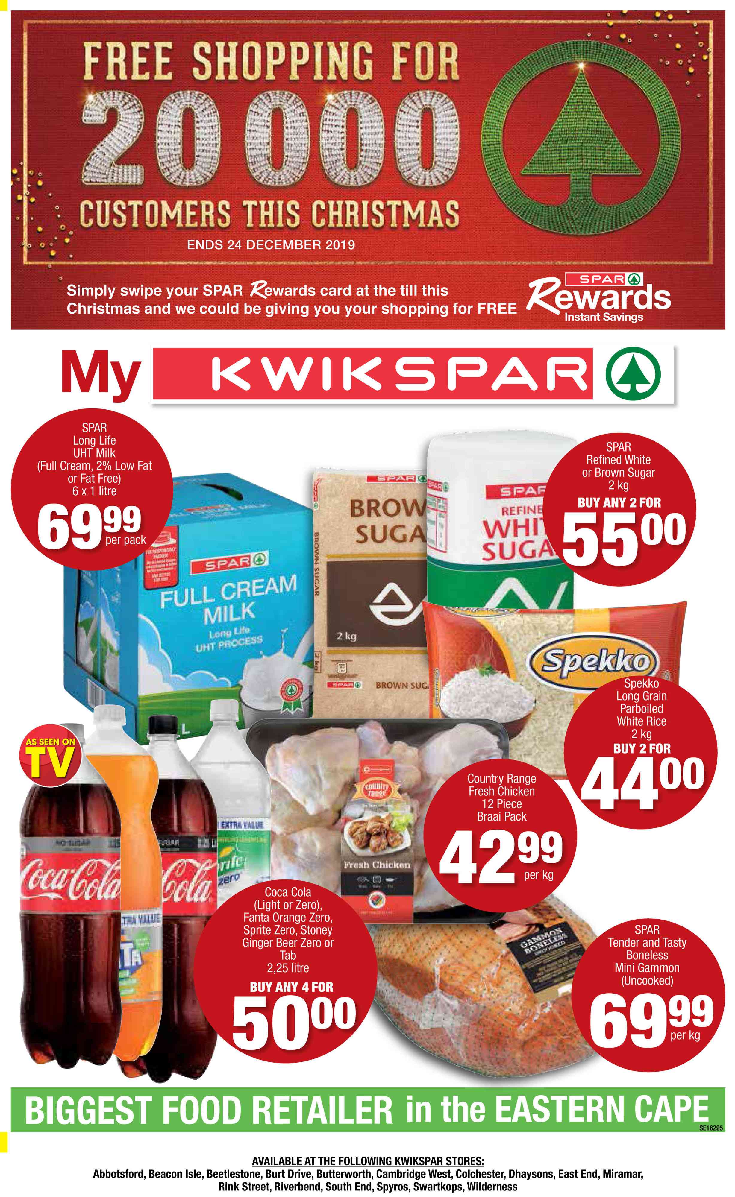 Special Spar Long Life UHT Milk-6x1Ltr Per Pack — www.guzzle.co.za