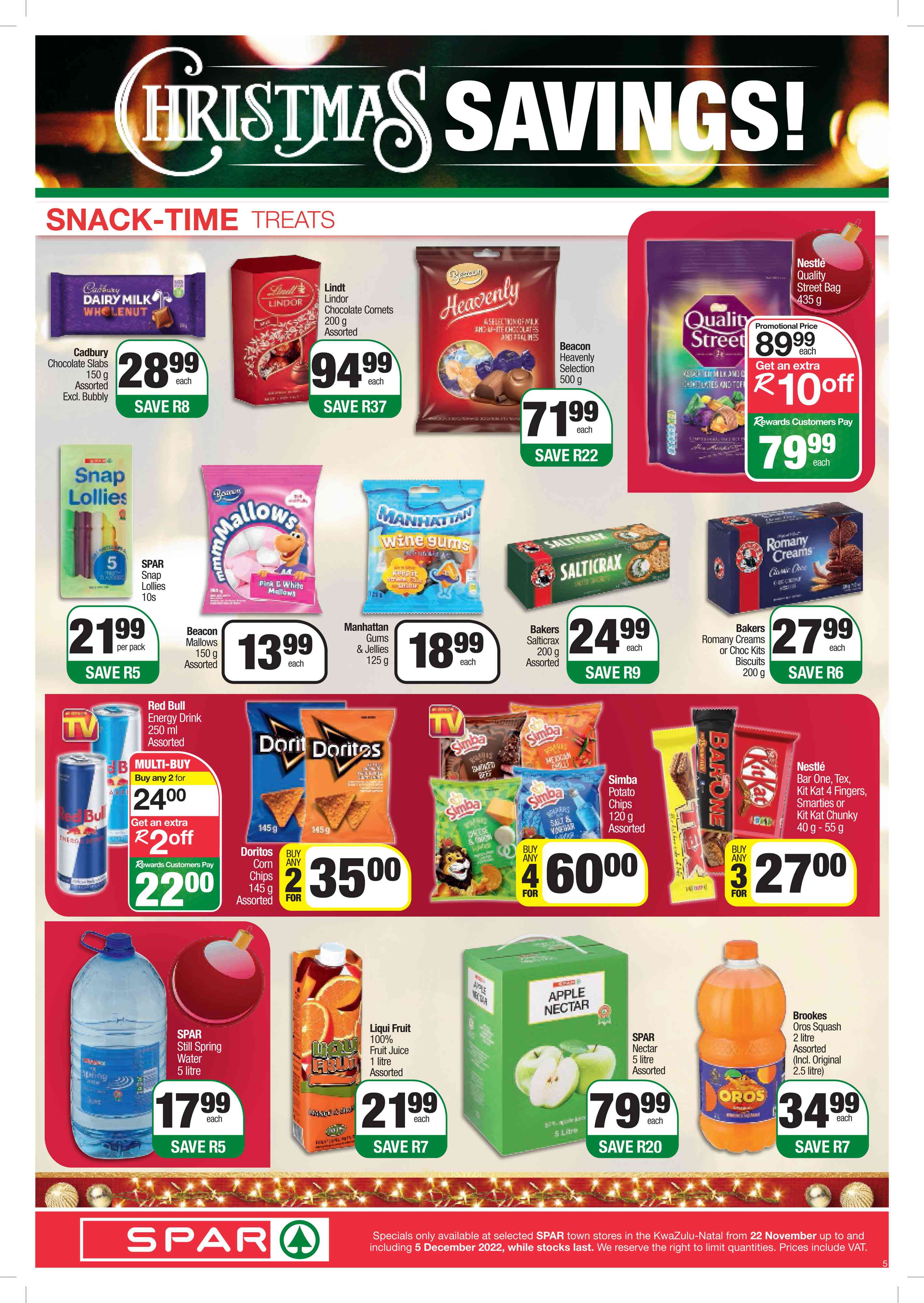 Spar KwaZulu-Natal : We're For Merry Christmas Smiles (22 November - 5 ...