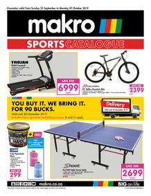 Makro : Sports (22 Sep - 07 Oct 2019) — www.guzzle.co.za