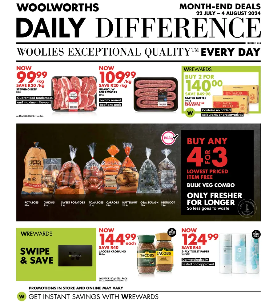 Woolworths KwaZulu-Natal : Daily Difference (22 July - 04 August 2024 ...