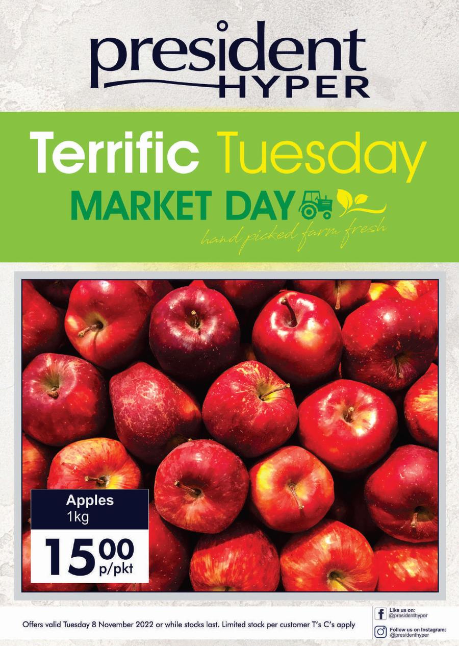 President Hyper : Terrific Tuesday Market Day (8 November 2022 Only ...