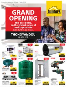Builders Thohoyandou : Grand Opening (28 June - 1 July 2018) — www ...
