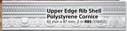Special Upper Edge Rib Shell Polystyrene Cornice 2m-65mm x 87mm — www ...