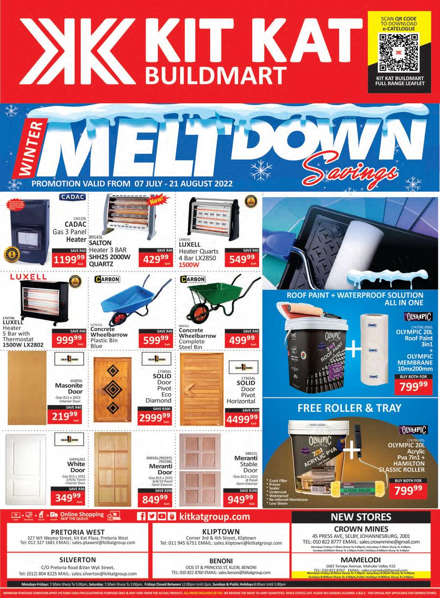 Kit Kat Build Mart : Winter Meltdown Savings (7 July - 21 August 2022 ...