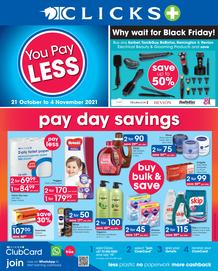 Clicks : You Pay Less (21 October - 04 November 2021) — www.guzzle.co.za