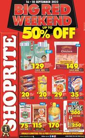 Shoprite KwaZulu-Natal : Big Red Weekend (16 September - 18 September ...