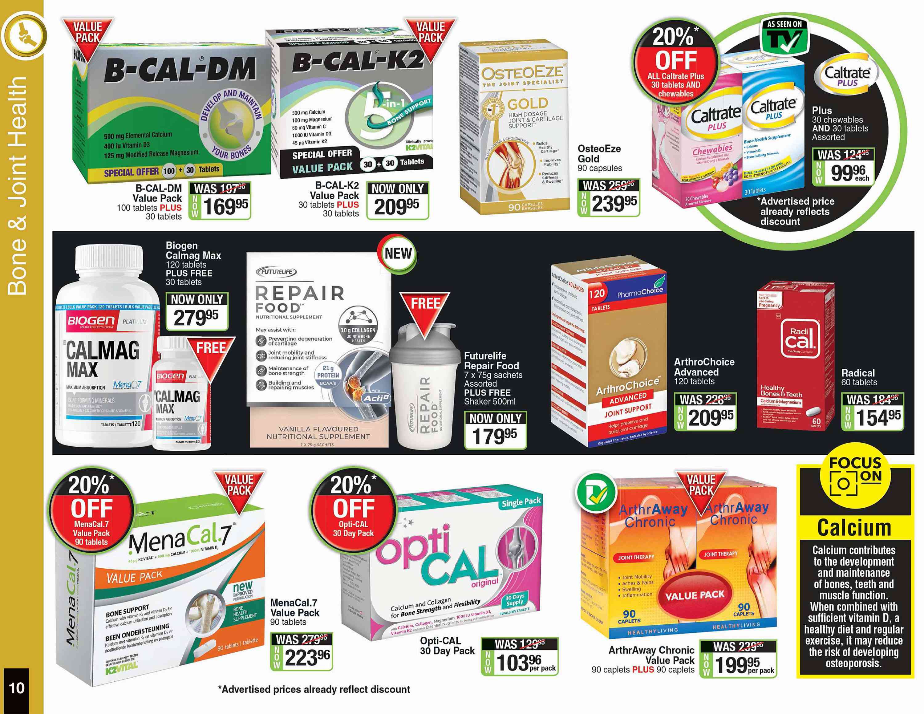 Special B-Cal-DM Value Pack-100 Tablets Plus 30 Tablets — www.guzzle.co.za