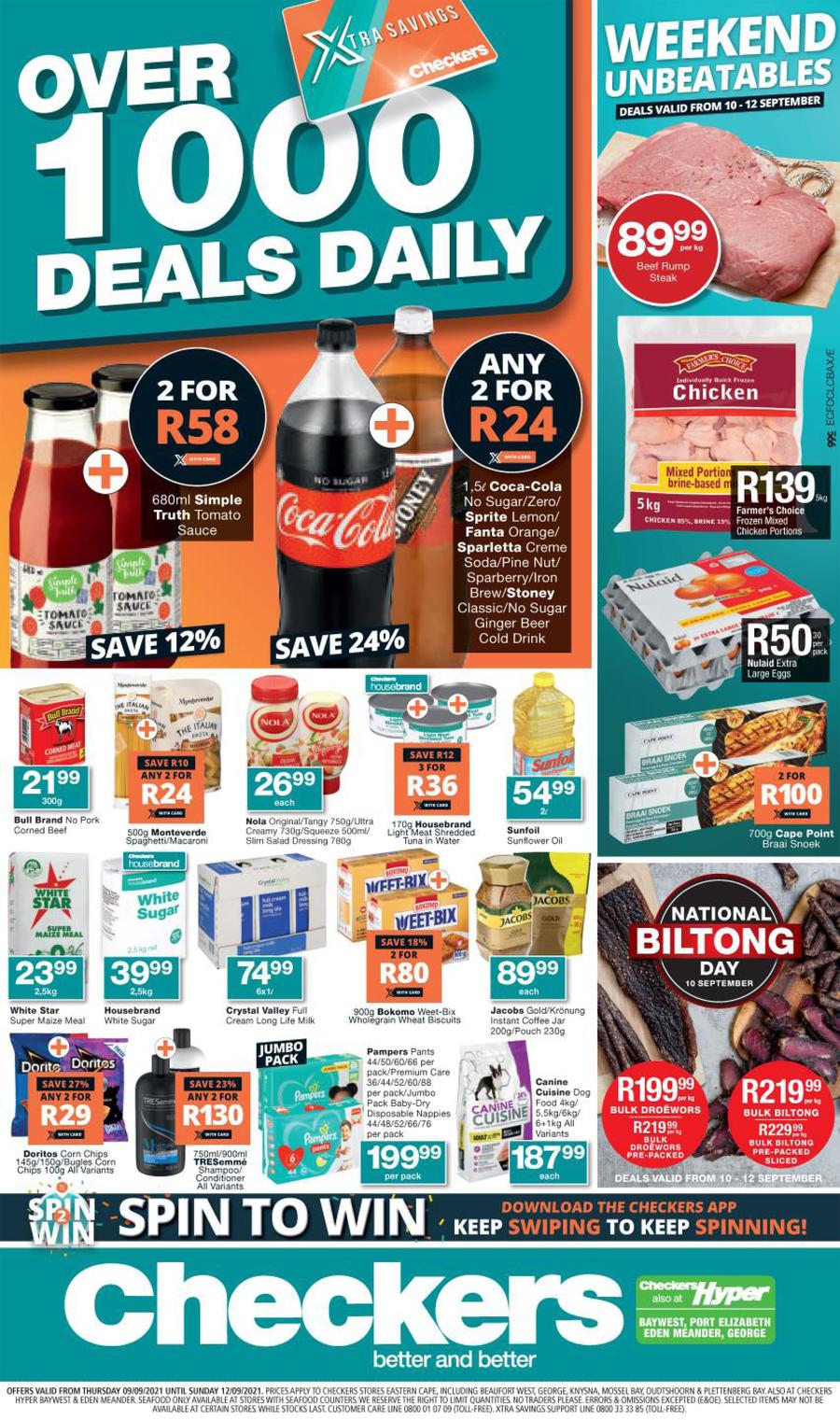 Checkers Eastern Cape : Over 1000 Deals (09 September - 12 September ...