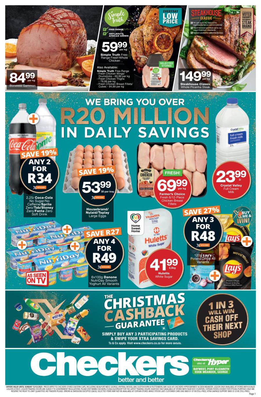 Checkers Eastern Cape : Daily Savings (22 November - 12 December 2021 ...