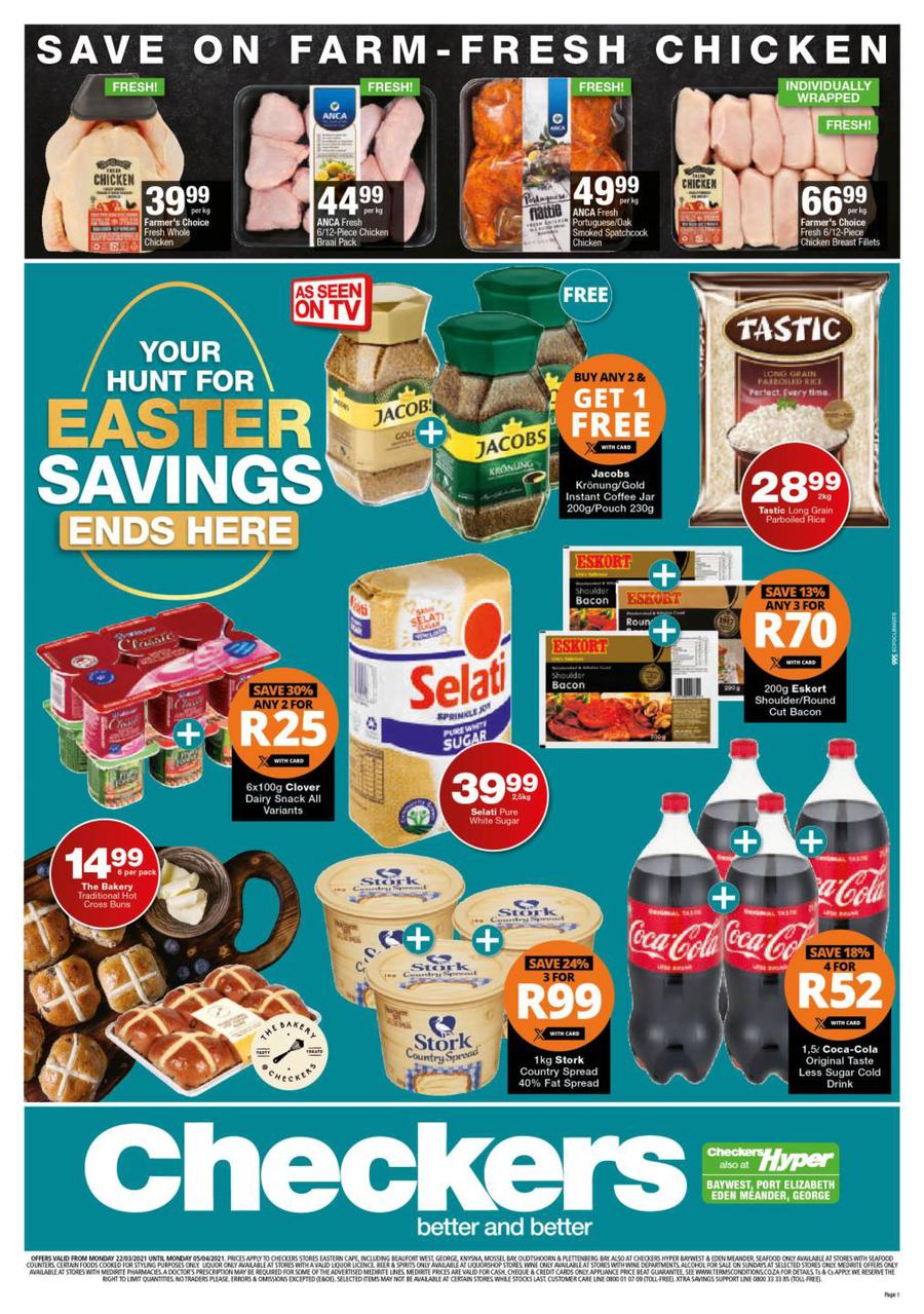 Checkers Eastern Cape : Your Easter Hunt Ends Here (22 March - 05 April ...