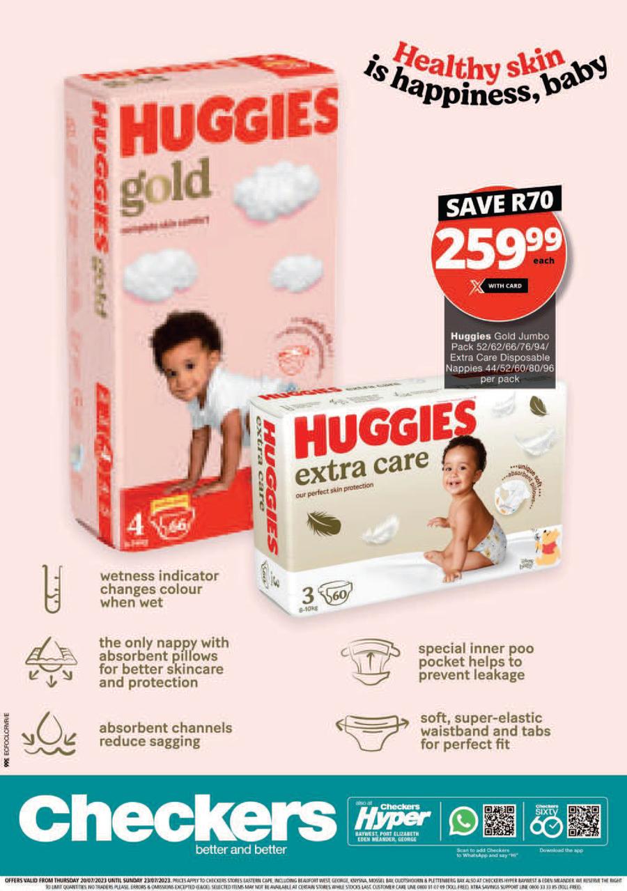 Checkers Eastern Cape : Huggies Promotion (20 July - 23 July 2023) — m ...