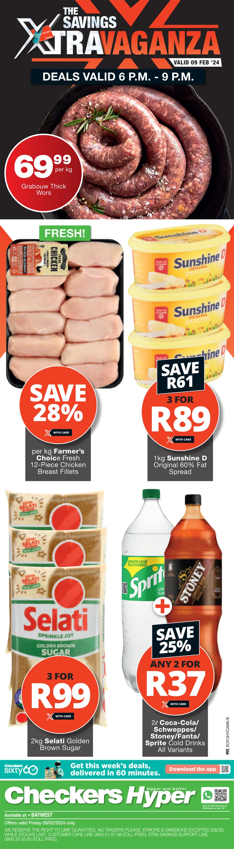 Checkers Hyper Bay West : Xtravaganza (9 February 2024 Only) — m.guzzle ...