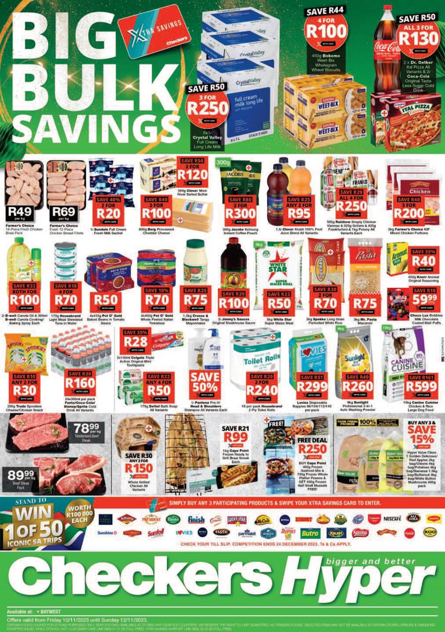 Checkers Hyper Bay West : Big Bulk Savings (10 November - 12 November ...