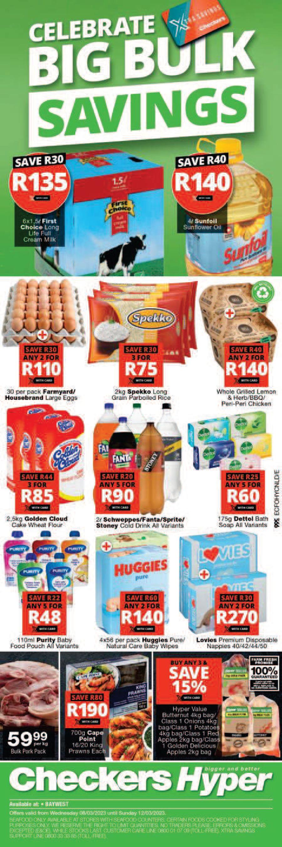 Checkers Hyper Bay West : Xtra Savings (8 March - 12 March 2023) — m ...