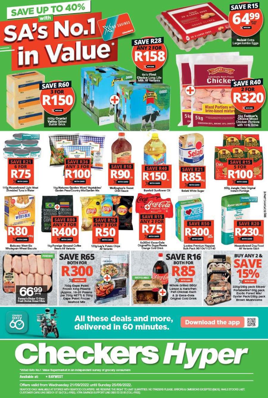 Checkers Hyper Bay West : Xtra Savings (21 September - 25 September ...