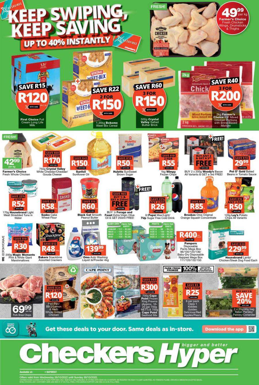 Checkers Hyper Bay West : Xtra Savings (26 October - 30 October 2022 ...