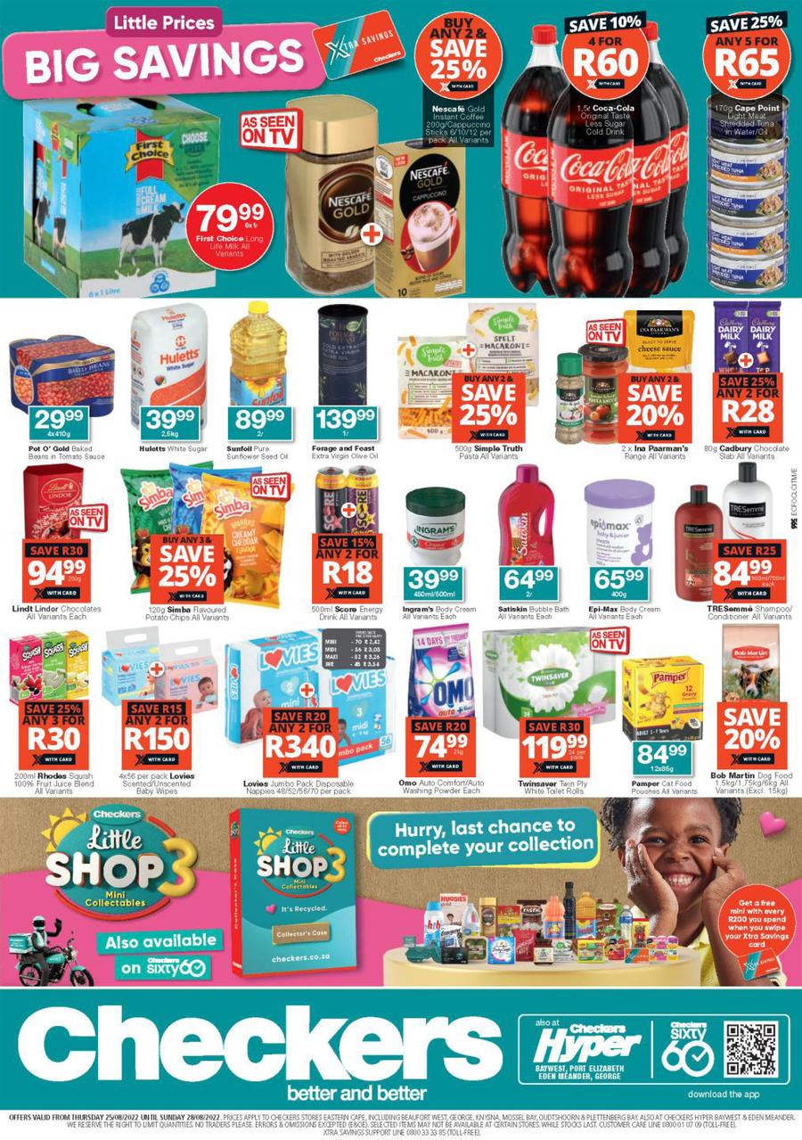 Checkers Eastern Cape : Little Prices Big Savings (25 August - 28 ...