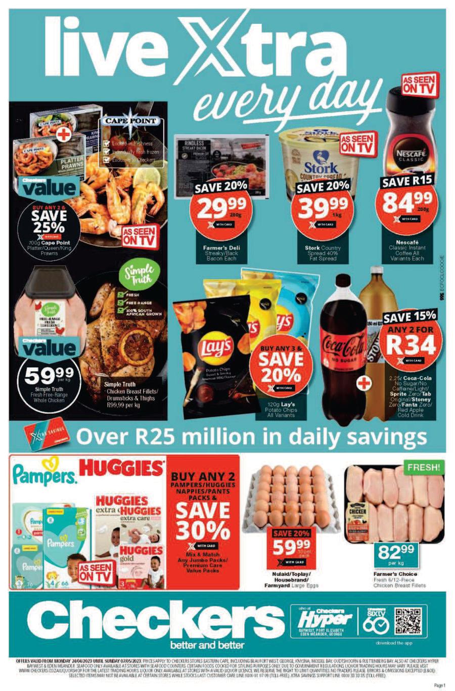Checkers Eastern Cape : Live Xtra Everyday (24 April - 7 May 2023) — m ...