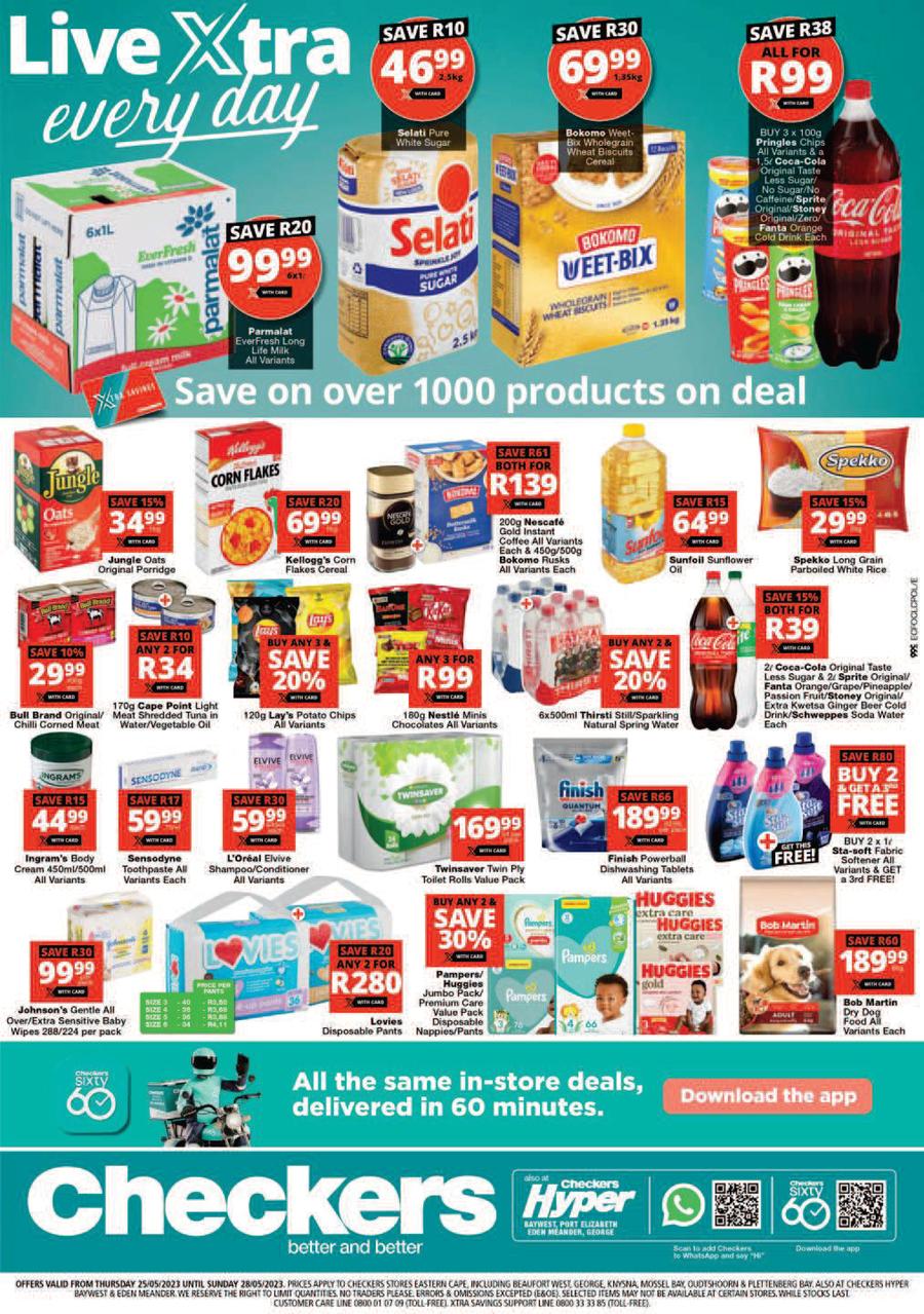 Checkers Eastern Cape : Live Xtra Every Day (25 May - 28 May 2023) — m ...