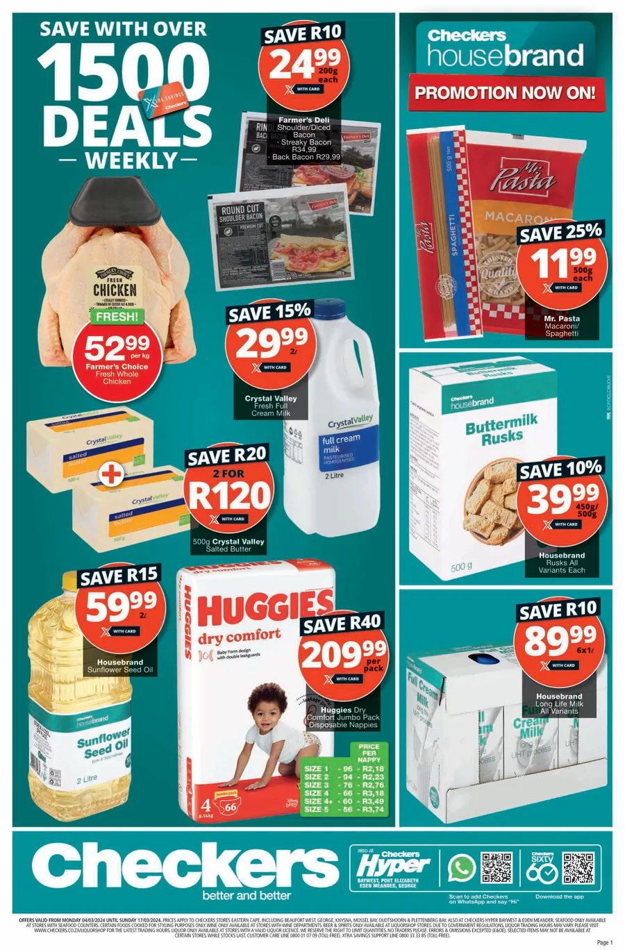 Checkers Eastern Cape : 1500 Deals Weekly (04 March - 17 March 2024 ...