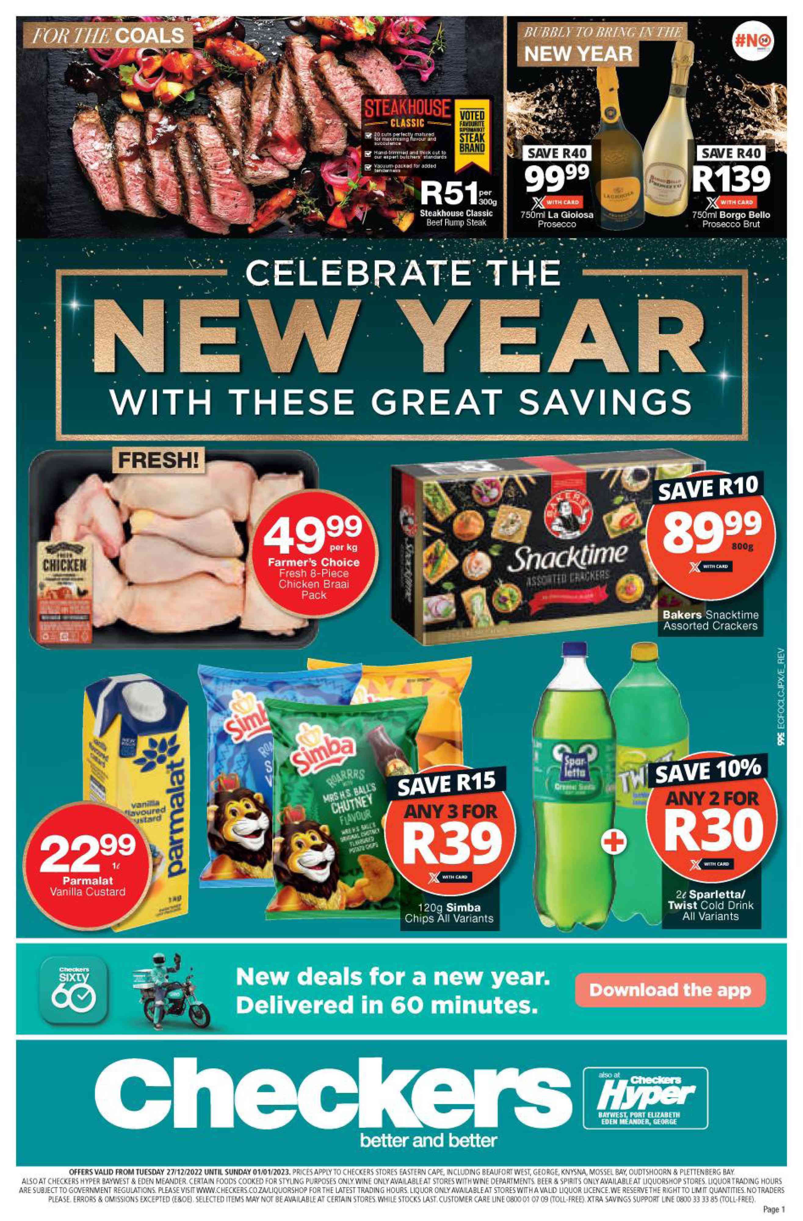 Checkers Eastern Cape : Celebrate The New Year (27 December 2022 - 1 ...