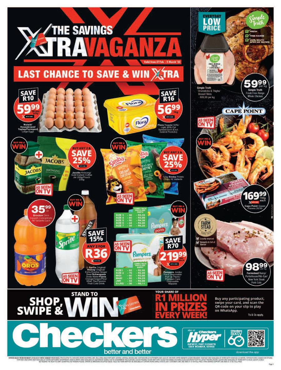 Checkers Eastern Cape : XtraVaganza (27 February - 5 March 2023) — m ...