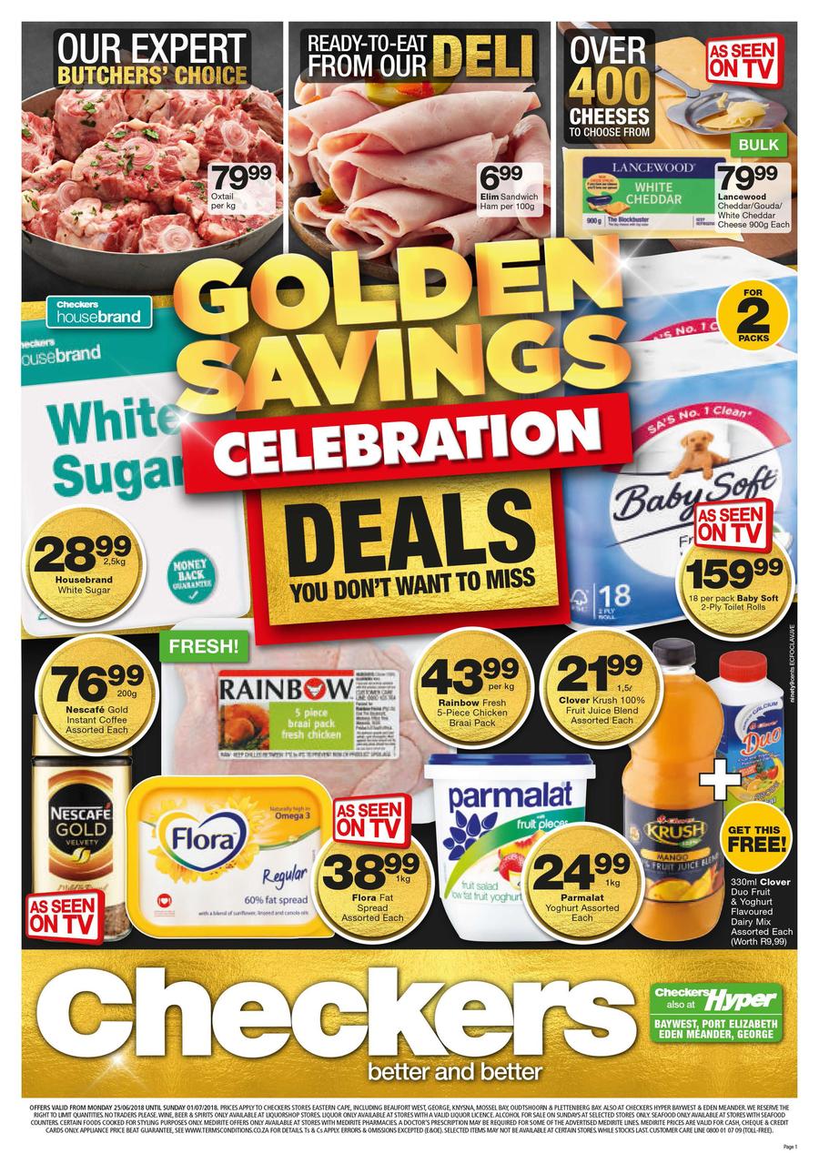Checkers Eastern Cape : Golden Savings (25 Jun - 01 Jul 2018) — m ...