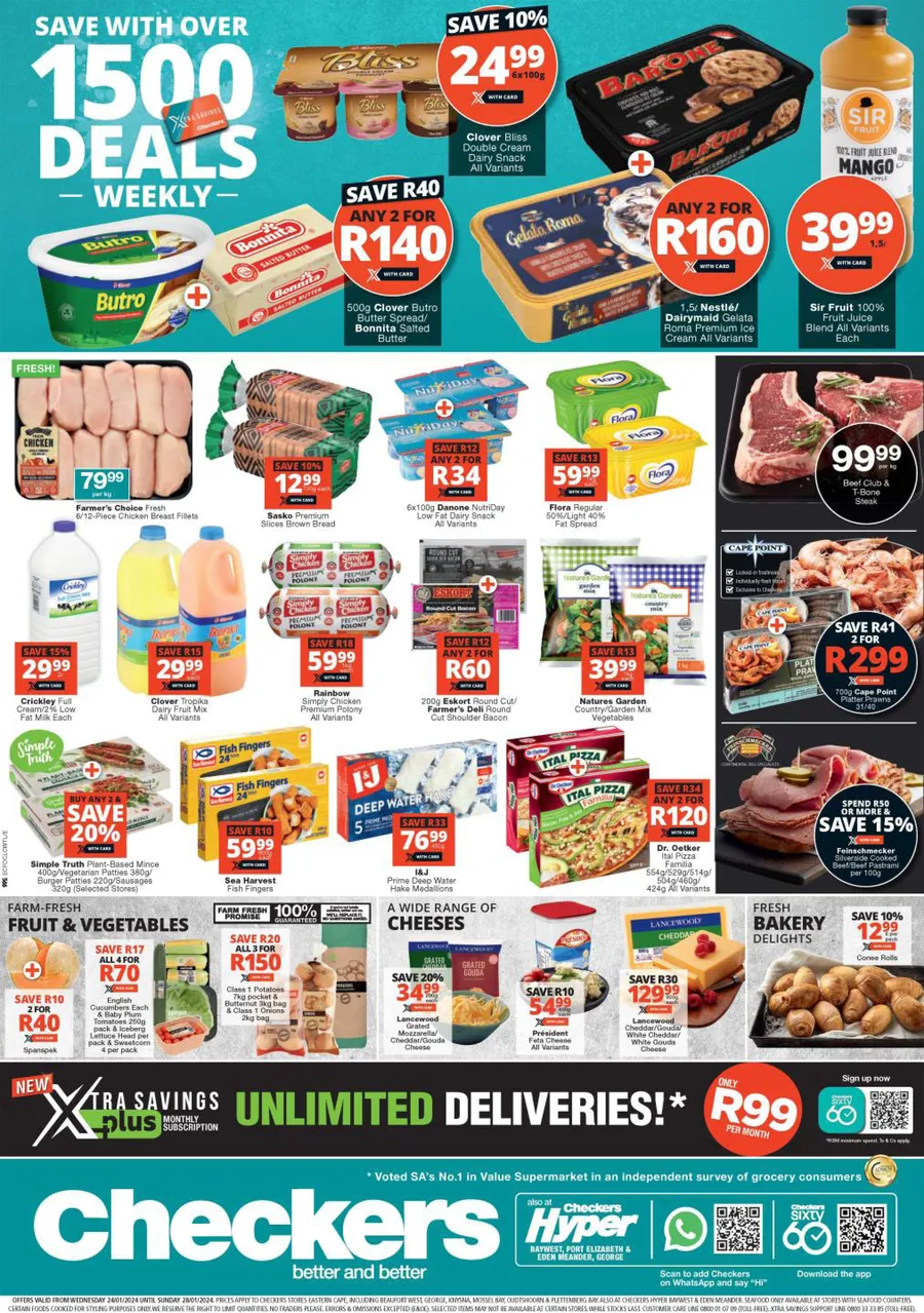 Checkers Eastern Cape : Weekly Deals (24 January - 28 January 2024) — m ...