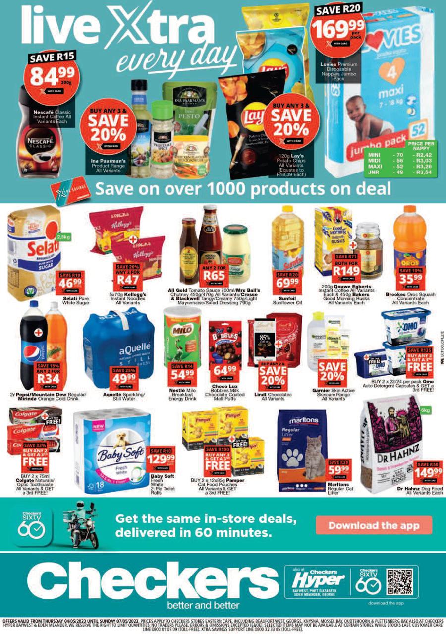 Checkers Eastern Cape : Live Xtra Everyday (4 May - 7 May 2023) — m ...