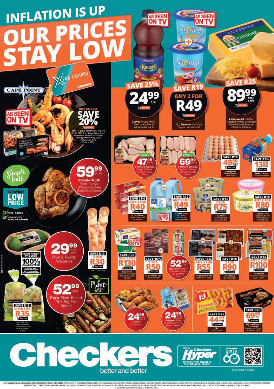 Checkers Eastern Cape : Xtra Savings (4 May - 8 May 2022) — m.guzzle.co.za